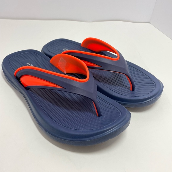 ferrato | Shoes | New Ferrato Mens Orange And Blue Eva Lightweight Flip ...